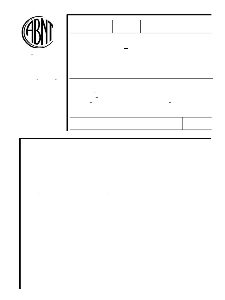 Projeto NBR 6136 Publicação | PDF
