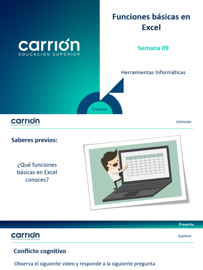 Funciones Basicas en Excel | PDF Funciones Basicas en Excel | PDF