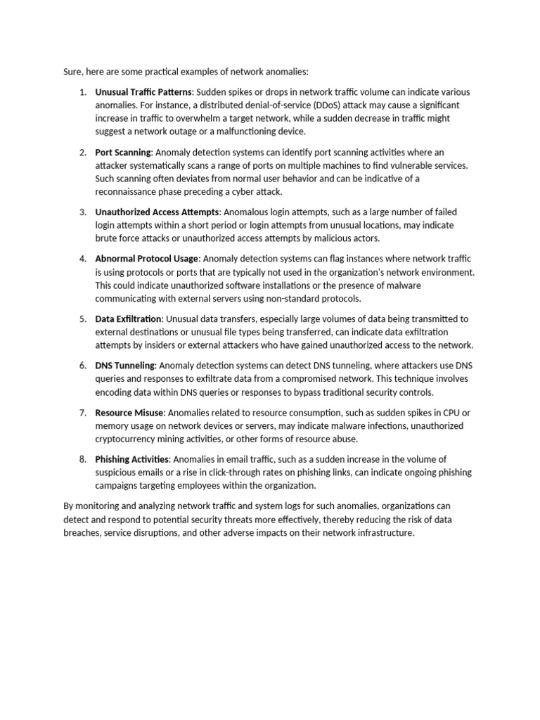 Anomaly Examples | PDF