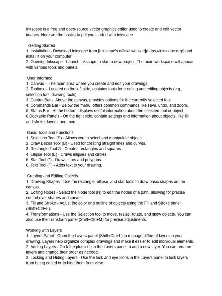 Inkscape and Rdworks Notes | PDF | Computing | Computers