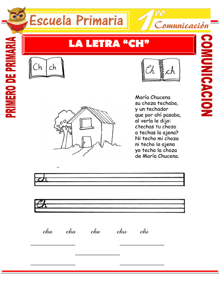 La Letra CH para Primero de Primaria | PDF