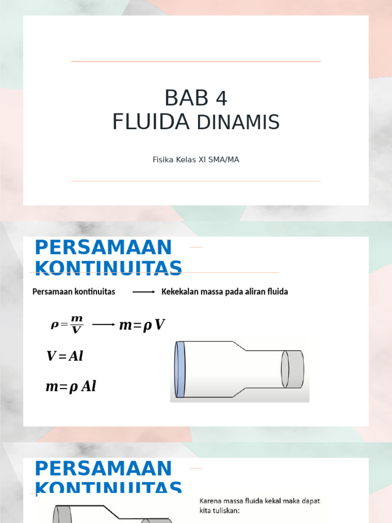 Fluida Dinamis | PDF
