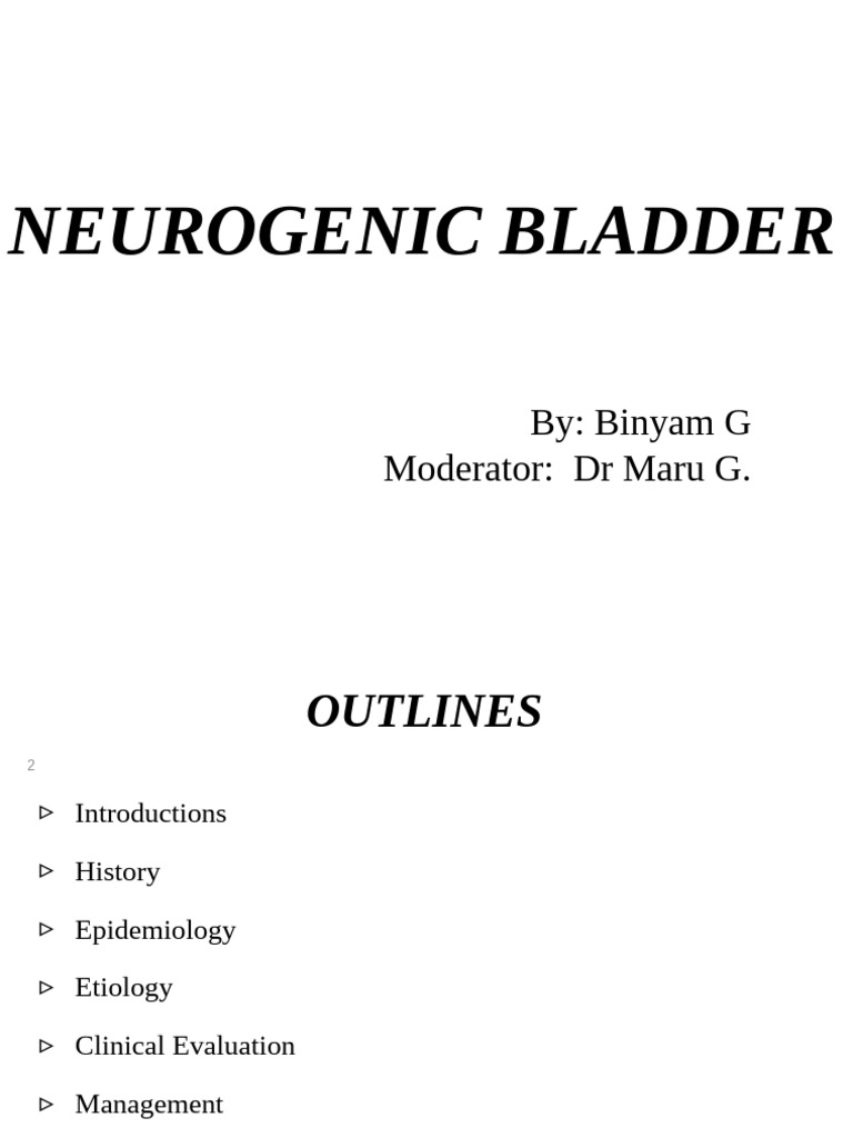Neurogenic Bladder | PDF