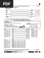 KET Reading and Writing Answer Sheet | PDF
