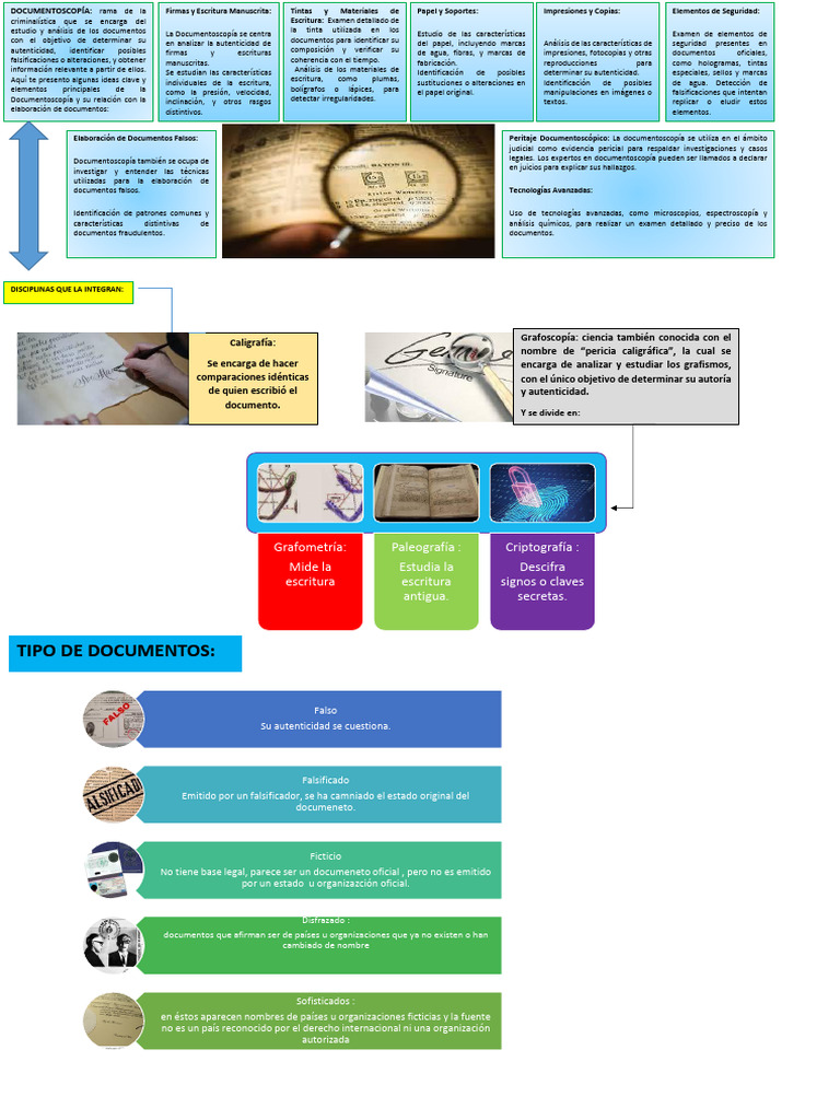 Infografia tema documentoscopia | PDF