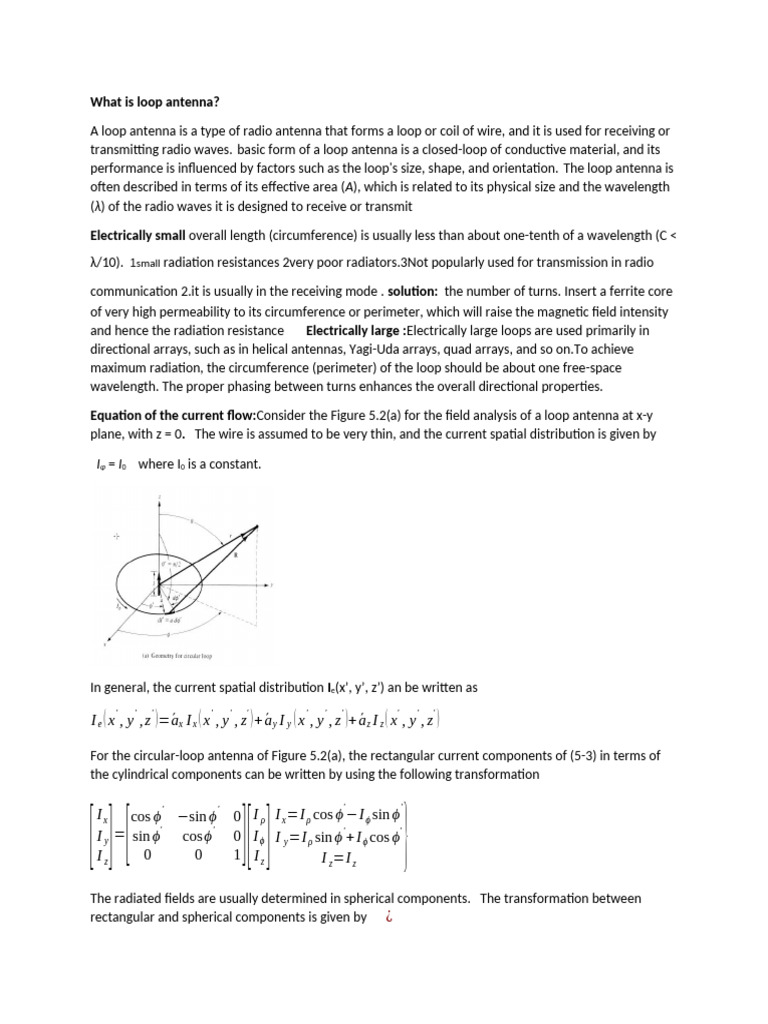 CH 5 Loop Antenna | PDF