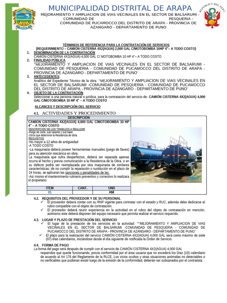 TDR CISTERNA- | PDF