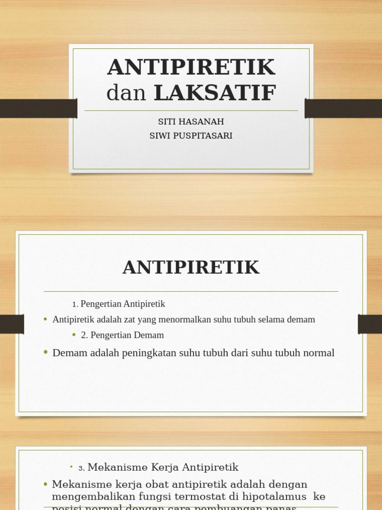 Antipiretik Dan Laksatif | PDF