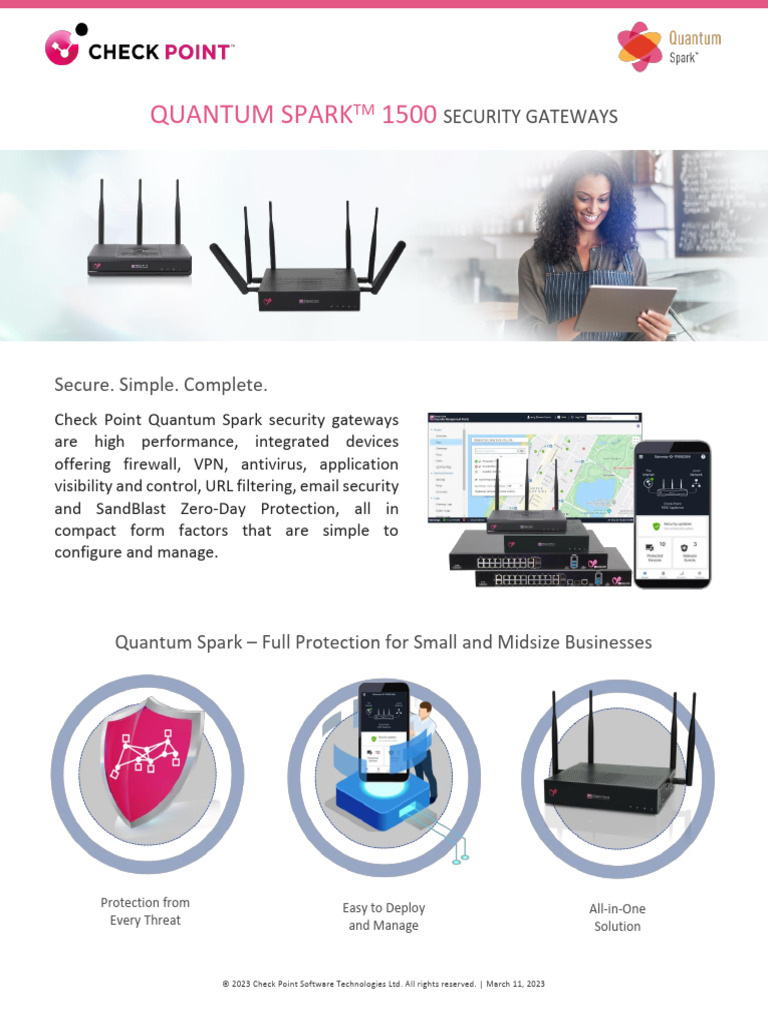 1500 Security Gateway Datasheet - Cleaned | PDF