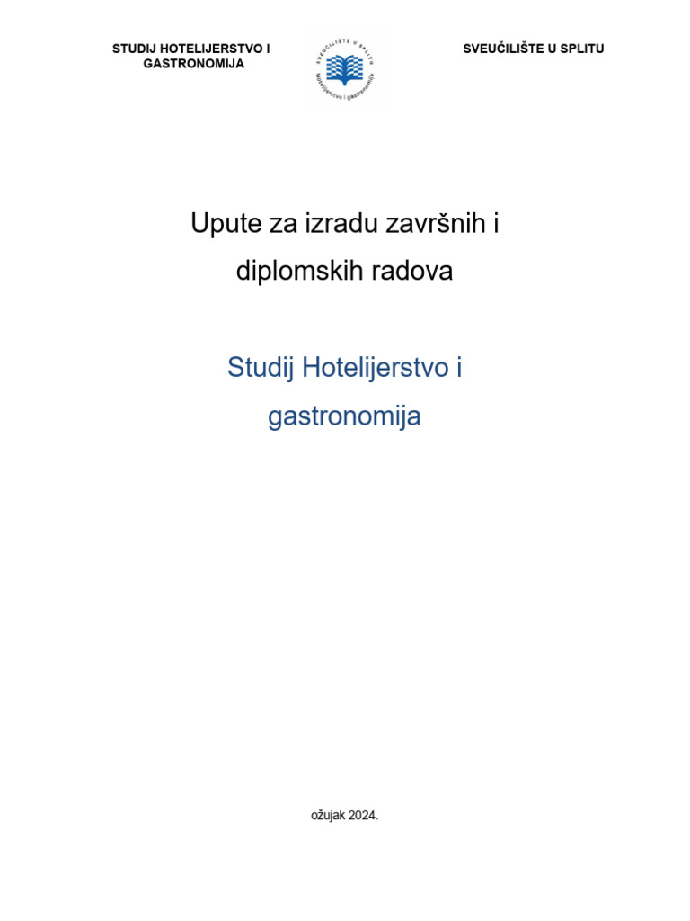 Upute Za-Radove HIG 2024 - 2 | PDF