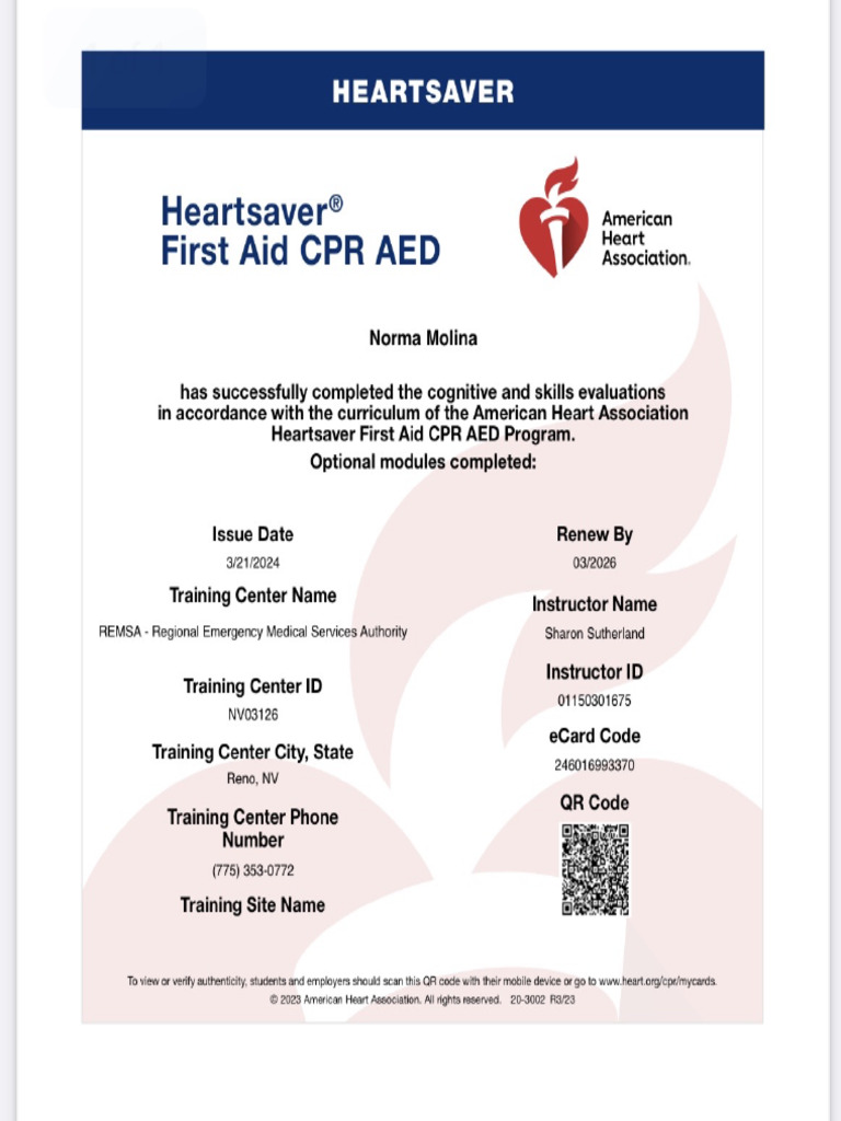 BLS Certified | PDF
