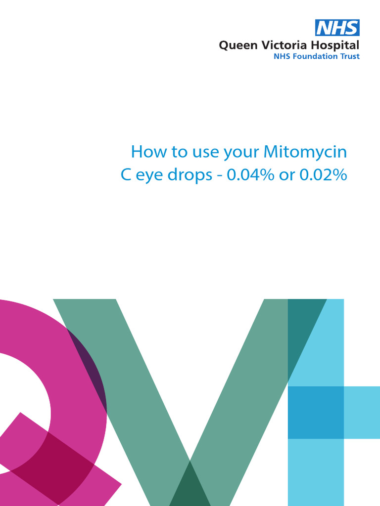 How To Use Your Mitomycin C Eye Drops 0709 | PDF