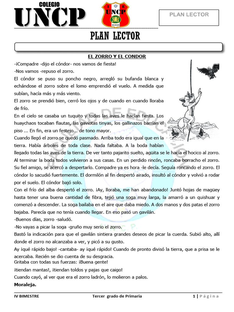 El Zorro y El Condor Tercer Grado | PDF