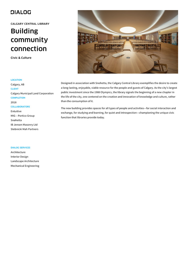 Calgary Central Library | PDF