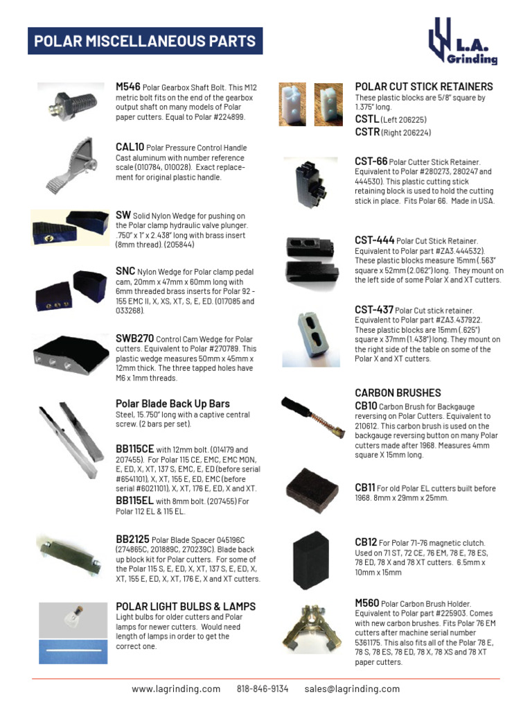 Miscellaneous Parts | PDF | Screw | Belt (Mechanical)