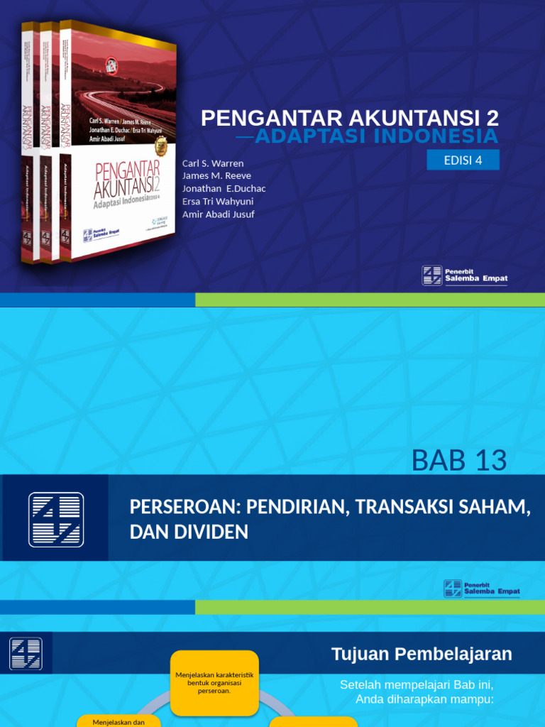 Bab 13 Perseroan-Pendirian, Transaksi Saham, Dan Dividen | PDF