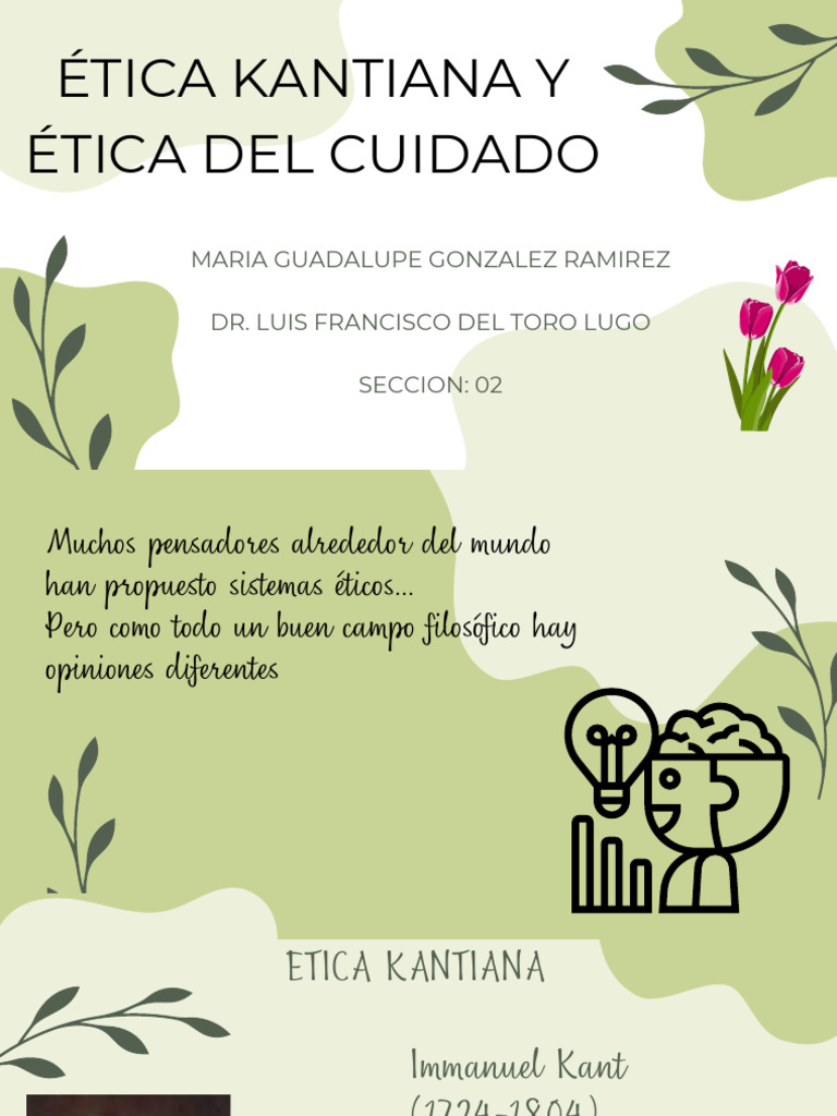 Etica Kantiana y Del Cuidado | PDF