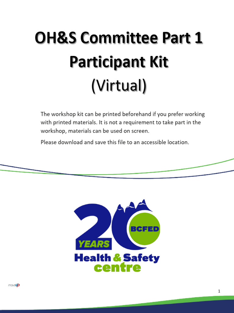 V24.0 OHS Committee Part 1 (Virtual) Participant Handouts1 | PDF