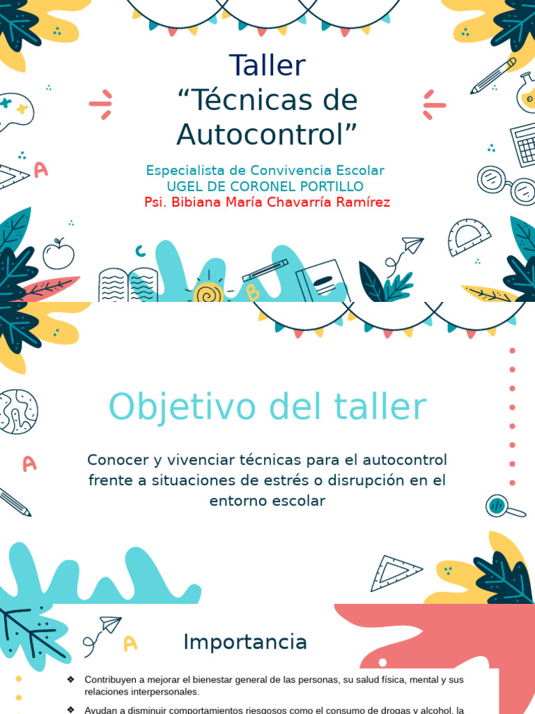 Tecnica de Autocontrol | PDF