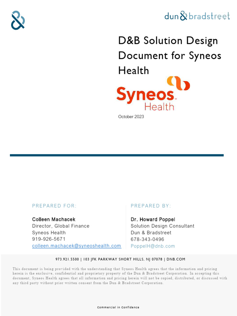 D&B Solution Design | PDF