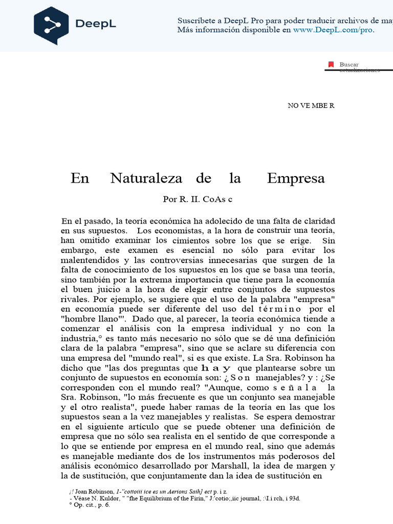 Economía y Naturaleza de la Empresa | PDF | Career & Growth | Business