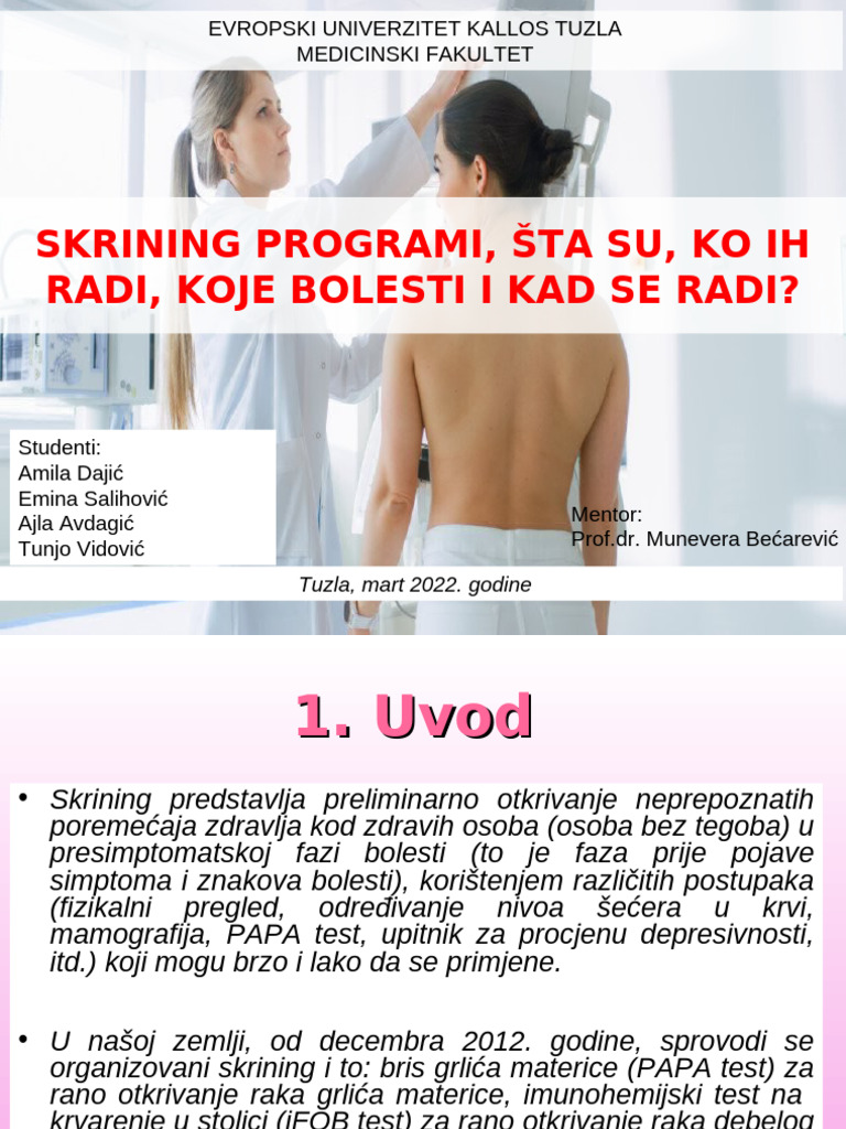 Skrining Programi | PDF