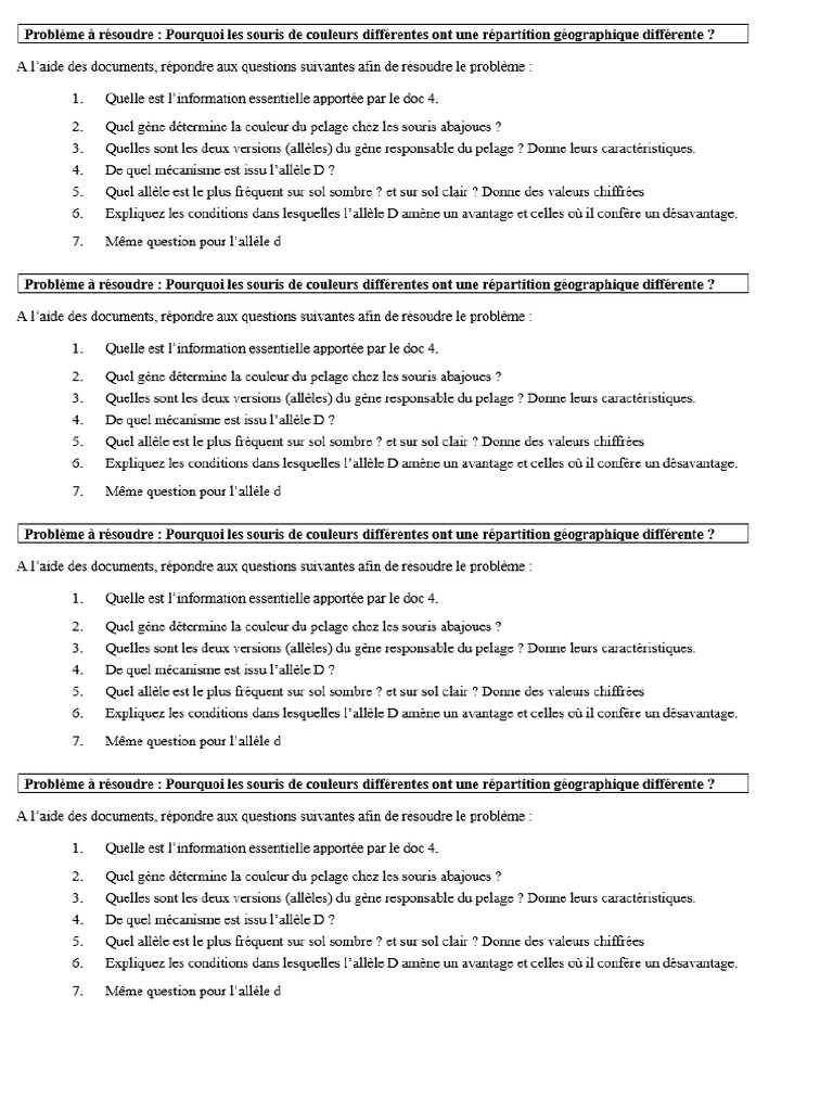Activite 1 Questions | PDF
