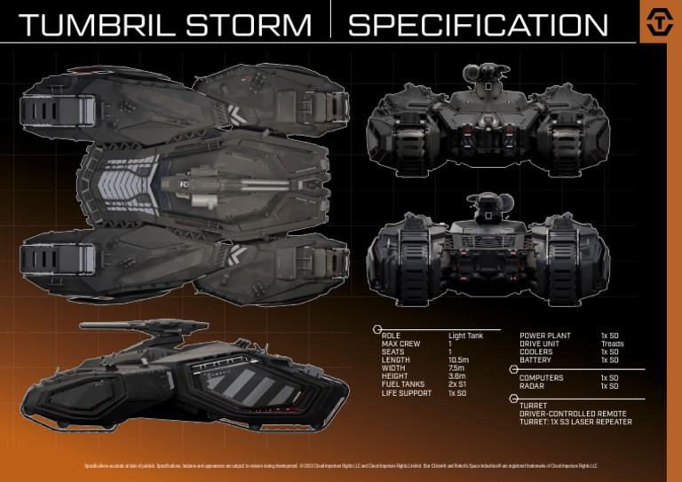 Tumbril Storm Spec Sheet | PDF