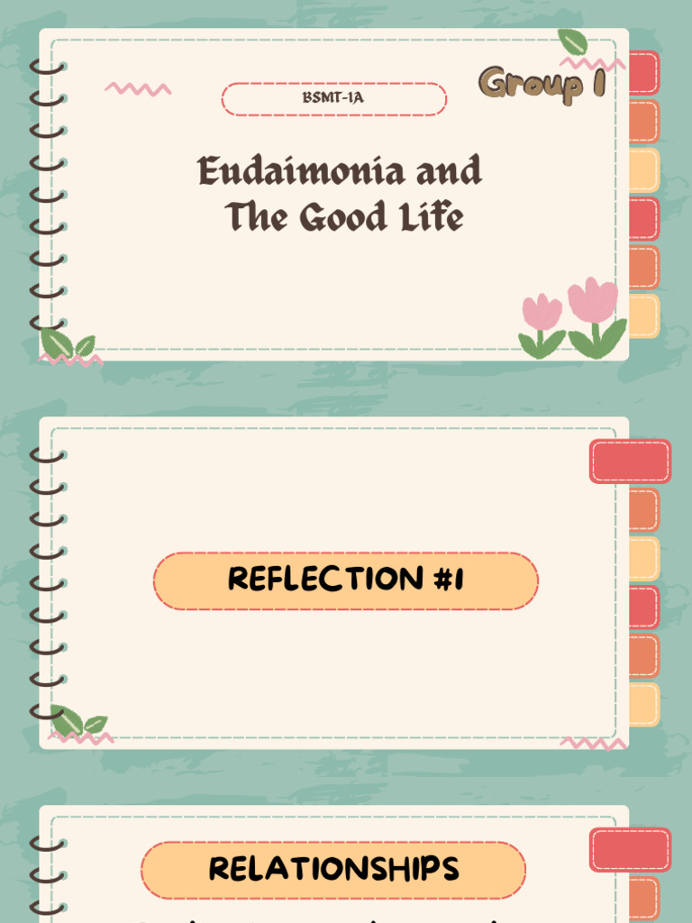 Eudaimonia and The Good Life PPT | PDF