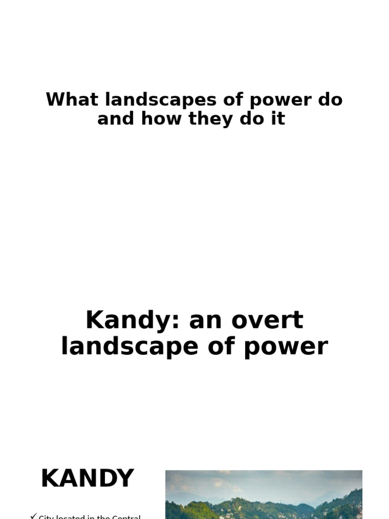 Chapter 7 (Kandy An Overt Landscape of Power) | PDF