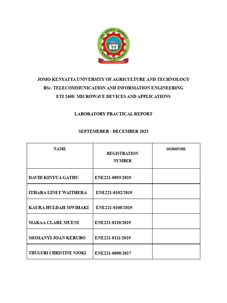 Microwaves Lab Report | PDF