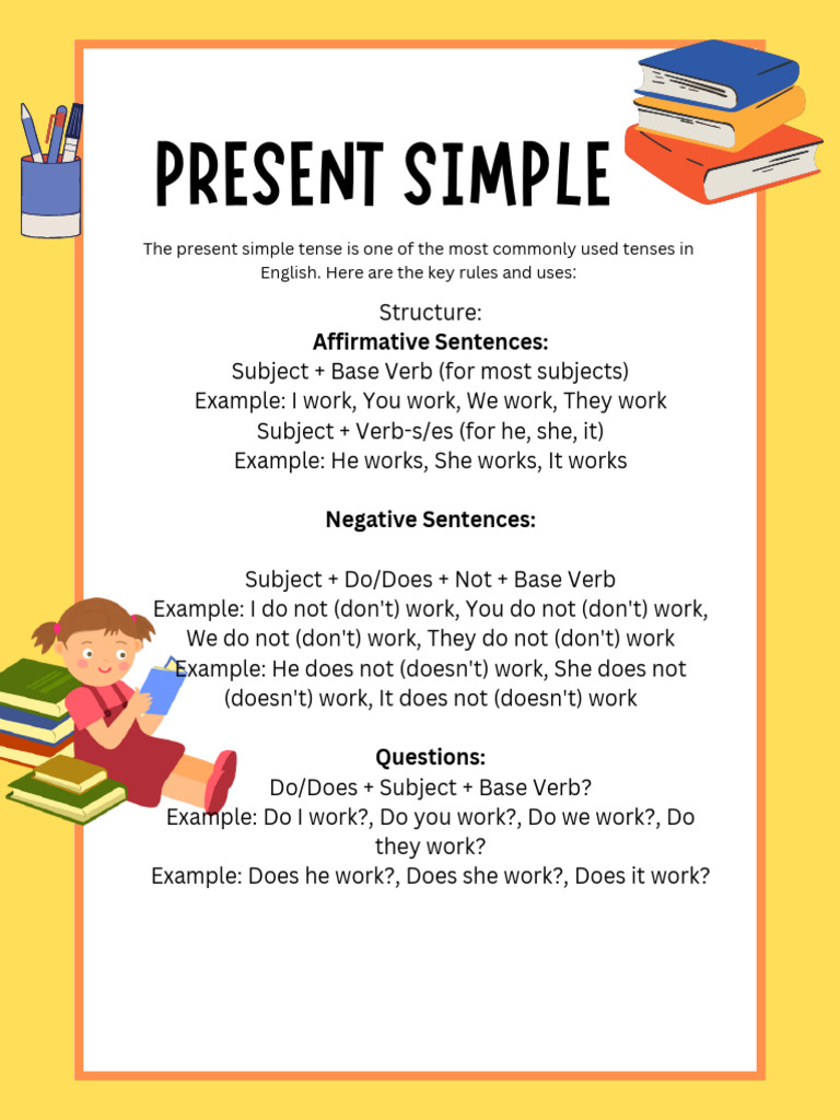 Study Guide Present Simple-2 | PDF | Language Arts & Discipline