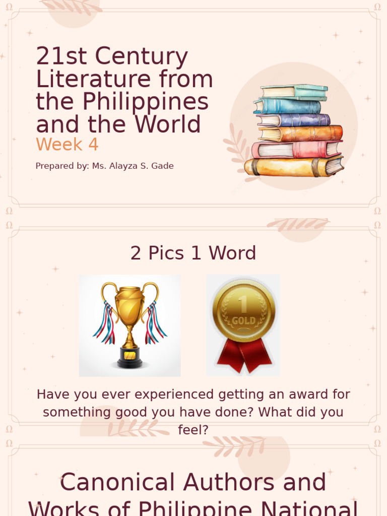 q1 Week4 Canonical Authors and Works | PDF