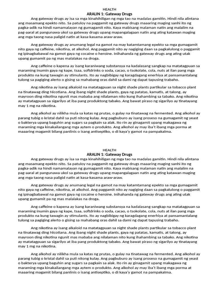 Health Lecture | PDF