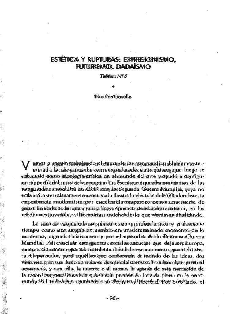 Casullo - ESTETICAS Y RUPTURAS | PDF