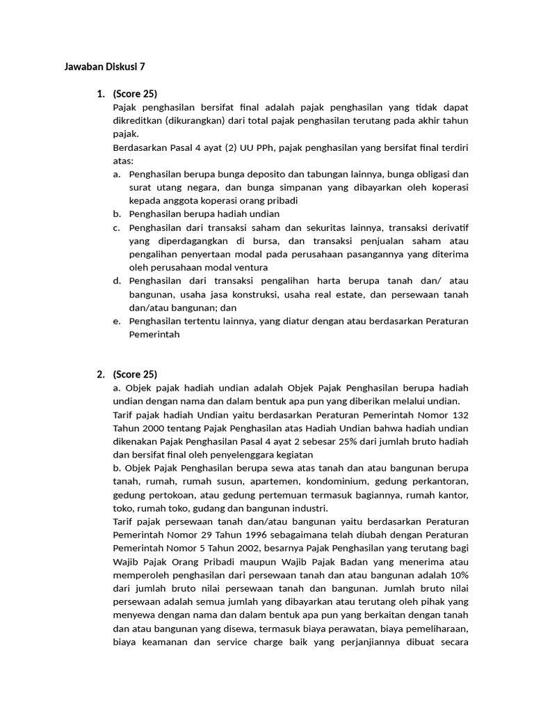 Rubrik Diskusi 7 | PDF