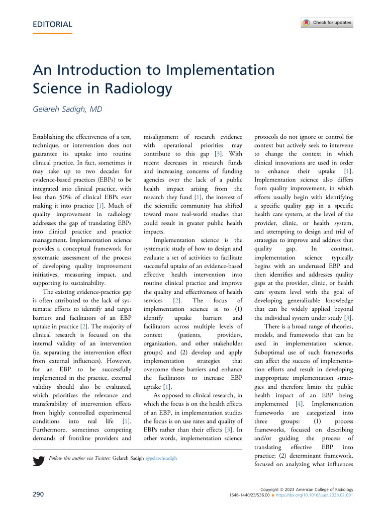 An-Introduction-to-Implementation-Science-in-Radio | PDF