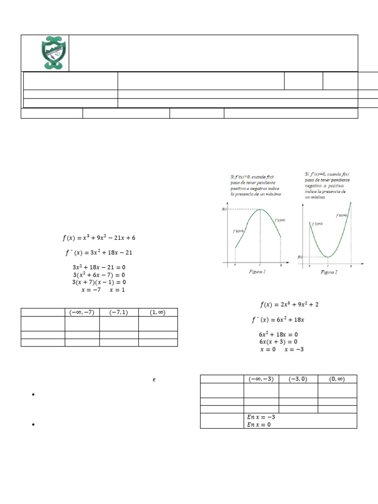 Guia Numero Cuatro de Matematica Periodo 3 | PDF | Derivado ...