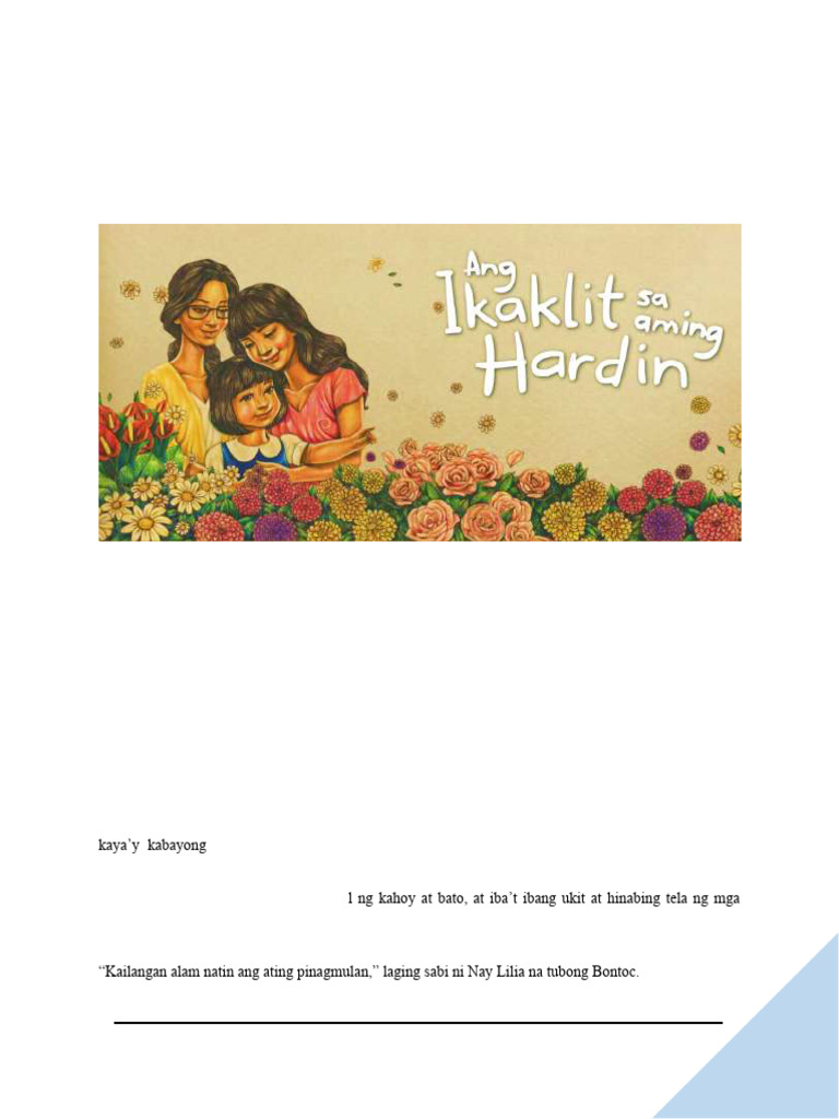 Ang Ikaklit Sa Aming Hardin Ni Bernadette Neri | PDF Ang Ikaklit Sa Aming Hardin Ni Bernadette Neri | PDF