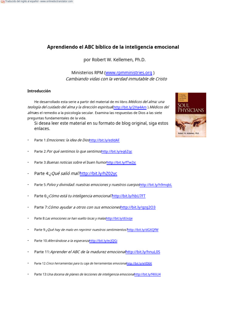 Learning The Biblical ABCs of Emotional Intelligence - En.es | PDF ...