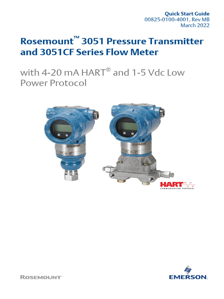3051 Pressure HART | PDF