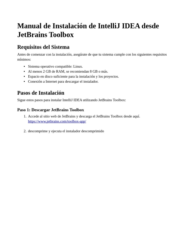 Manual Intellij | PDF
