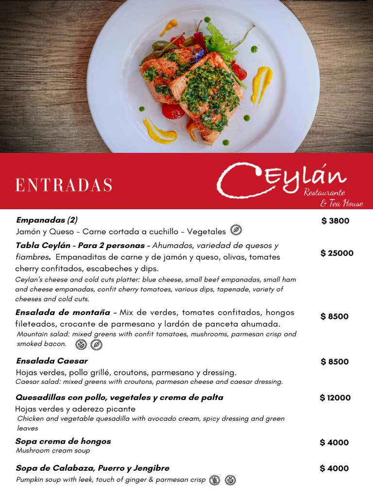Menu Principal Abril 24 | PDF