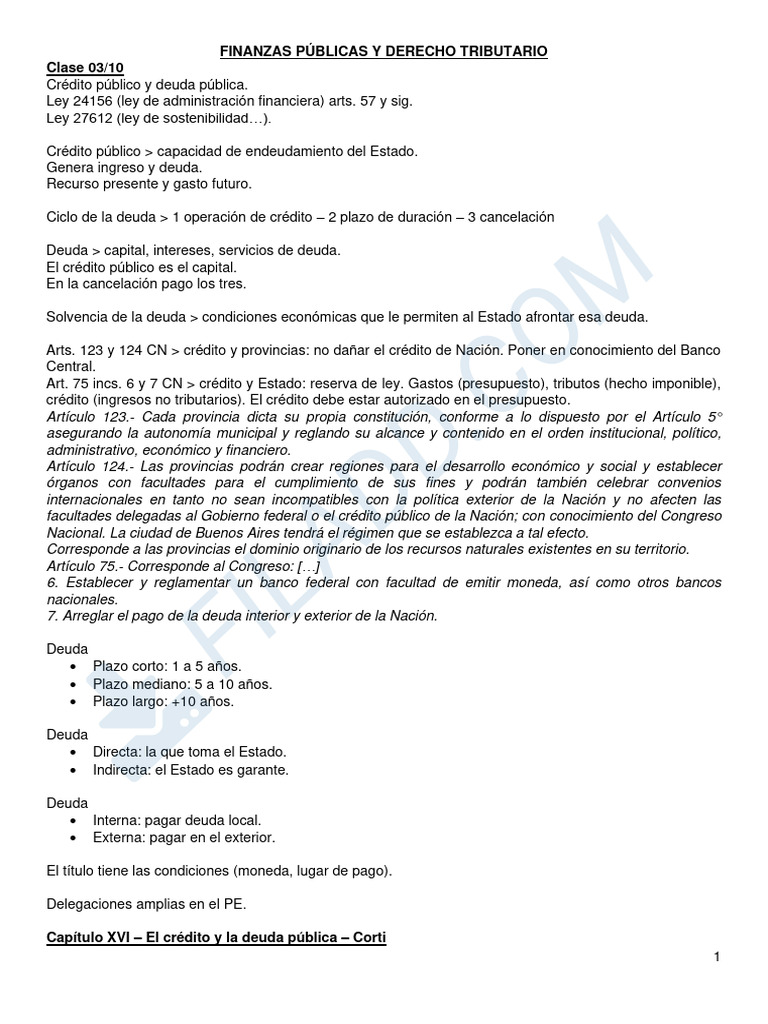 2 Finanzas Publicas y Derecho Tributario | PDF | Deuda | Impuestos