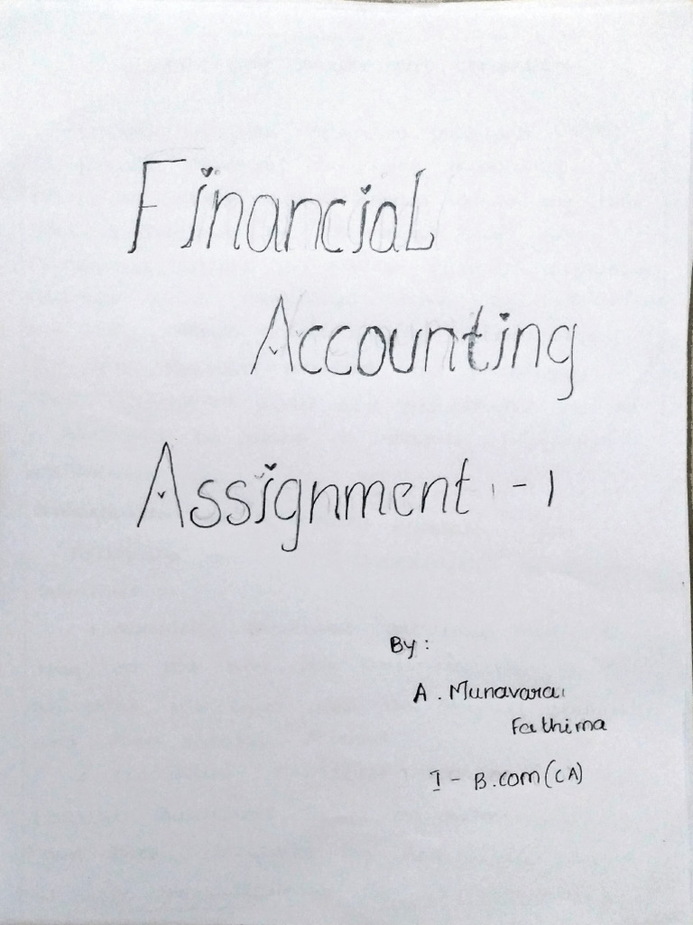 Introduction To Accountancy | PDF