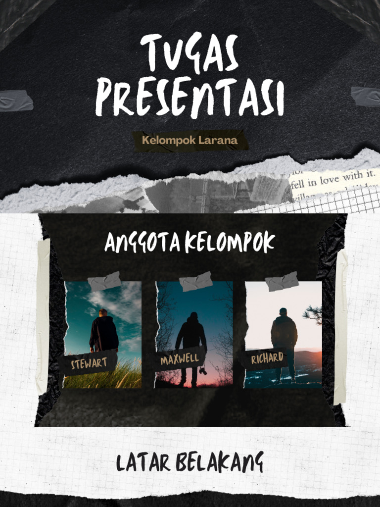 Hitam Dan Putih Kertas Robek Presentasi Tugas Kelompok - 20240821 - 070148 - 0000 | PDF