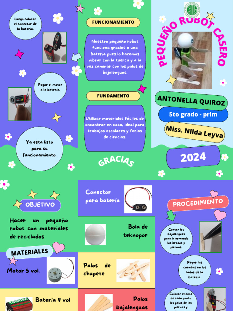 Triptico Pequeño Robot | PDF