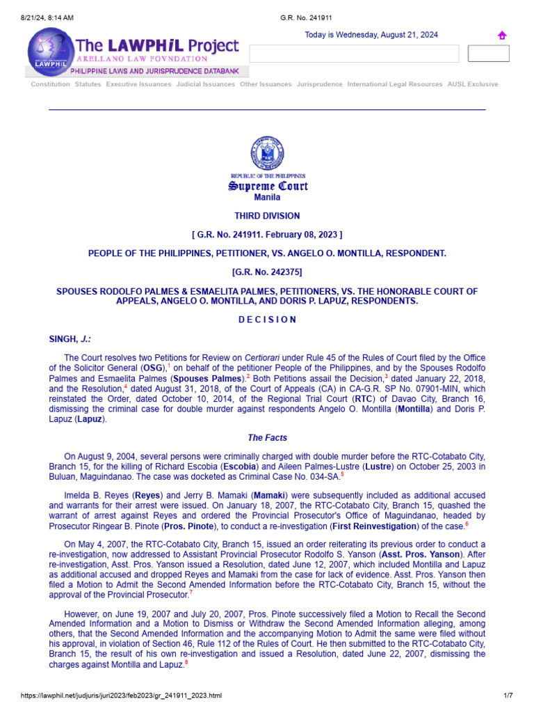 G.R. No. 241911 | PDF