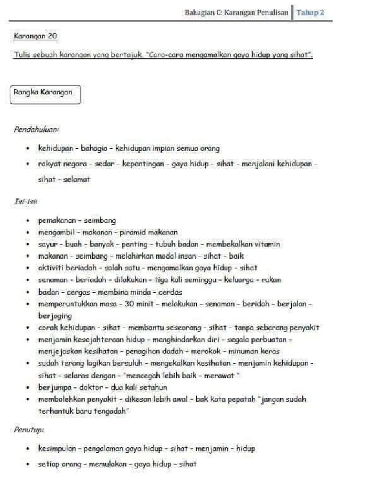 Soalan Karangan T 6 | PDF