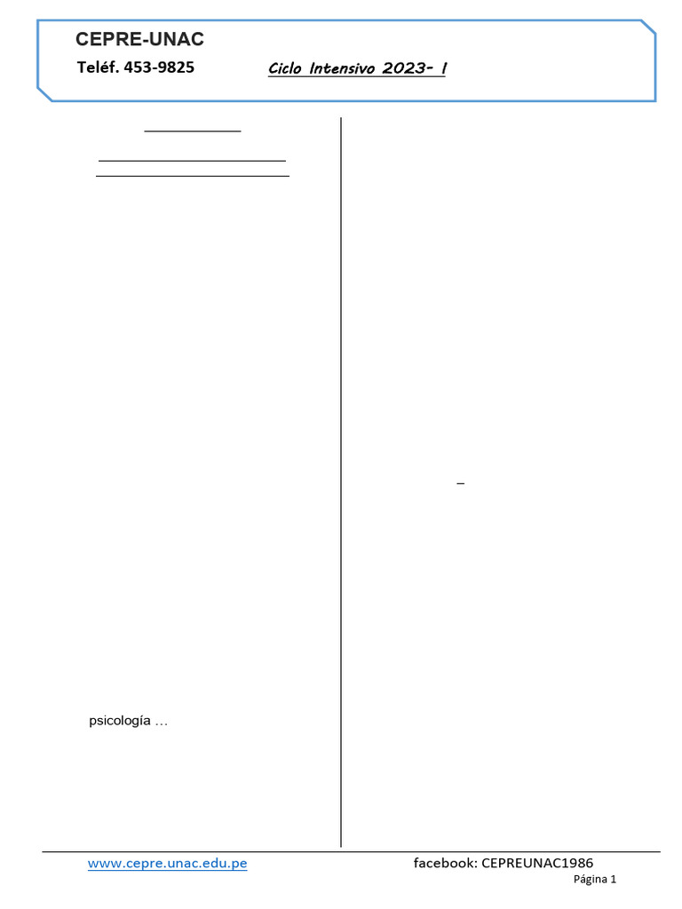 Guias 1,2,3,4, Psico-Cpu - 2023-I | PDF